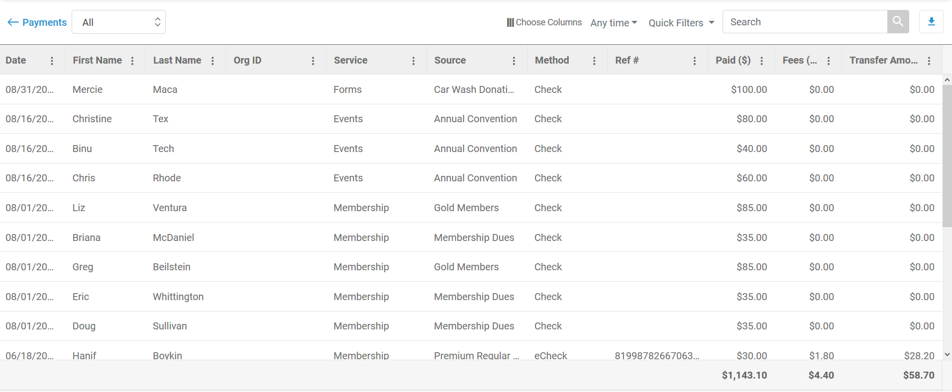 How Do I View Reports for All Group Transactions? – memberplanet Support